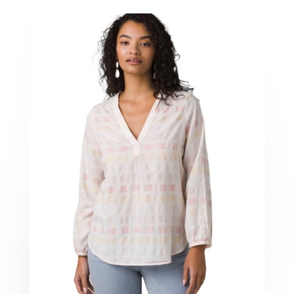 Prana | Tops | Prana Indra Top In Soft White Multi | Poshmark